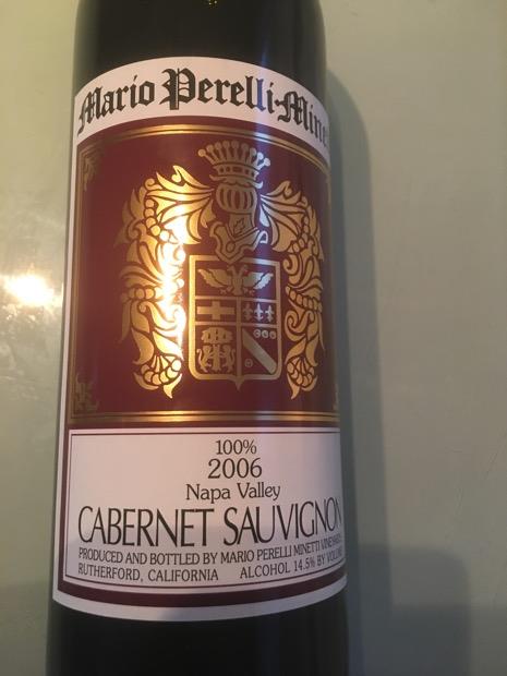 2008 Mario Perelli-Minetti Winery Cabernet Sauvignon Reserve, USA ...