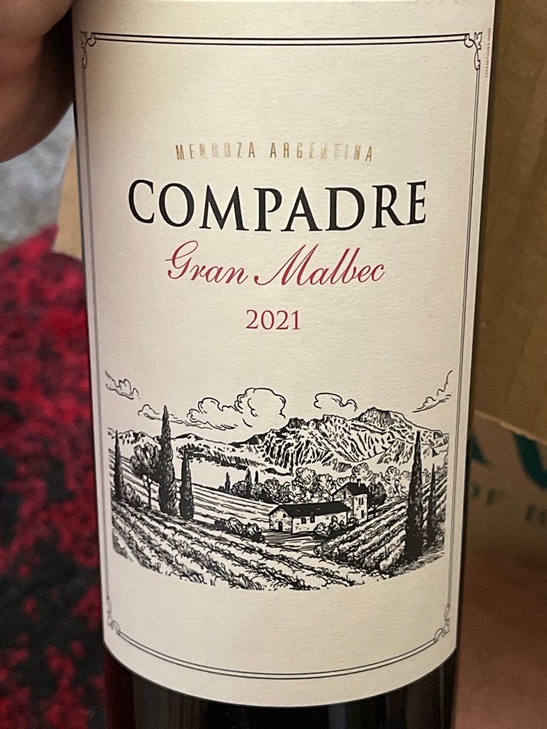 2021 Compadre Gran Malbec, Argentina, Mendoza - CellarTracker