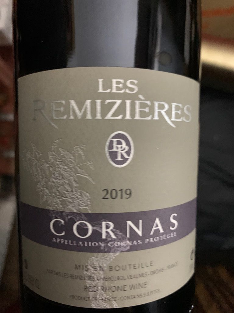 2019 Domaine des Rémizières Cornas, France, Rhône, Northern Rhône ...