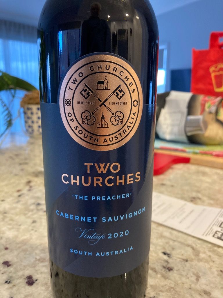 2020 Two Churches Cabernet Sauvignon The Preacher, Australia, South ...