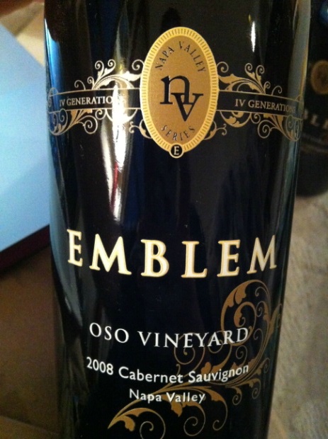 2008 Emblem Cabernet Sauvignon Oso Vineyard Napa Valley, USA ...