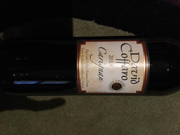 2014 David Coffaro Carignan Carignan aged 16 months Dry Creek, USA ...