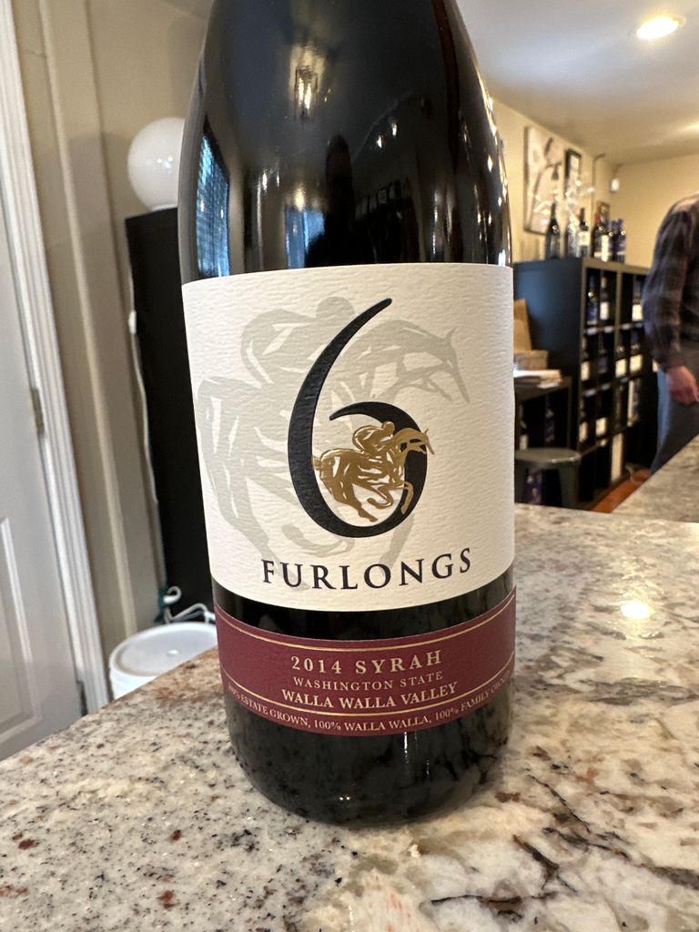2014 6 Furlongs Cellars Syrah Estate Grown, USA, Washington, Columbia ...