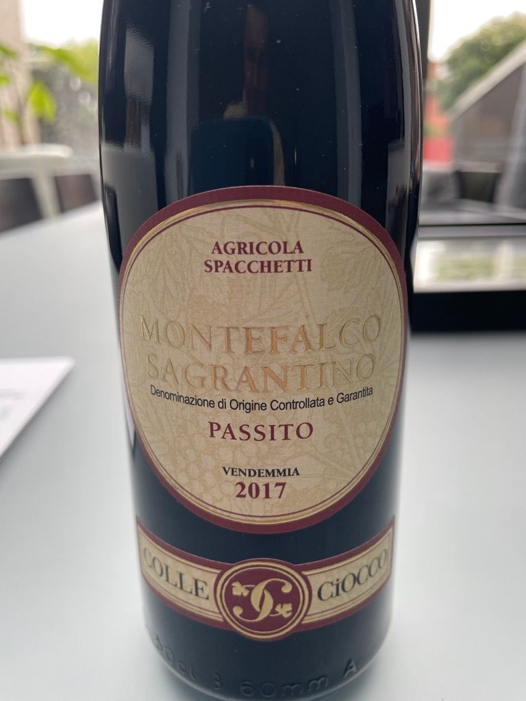 2017 Agricola Spacchetti Montefalco Sagrantino Passito Colle Ciocco ...