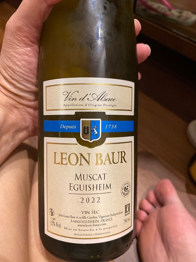 2022 Leon Baur Muscat, France, Alsace - CellarTracker