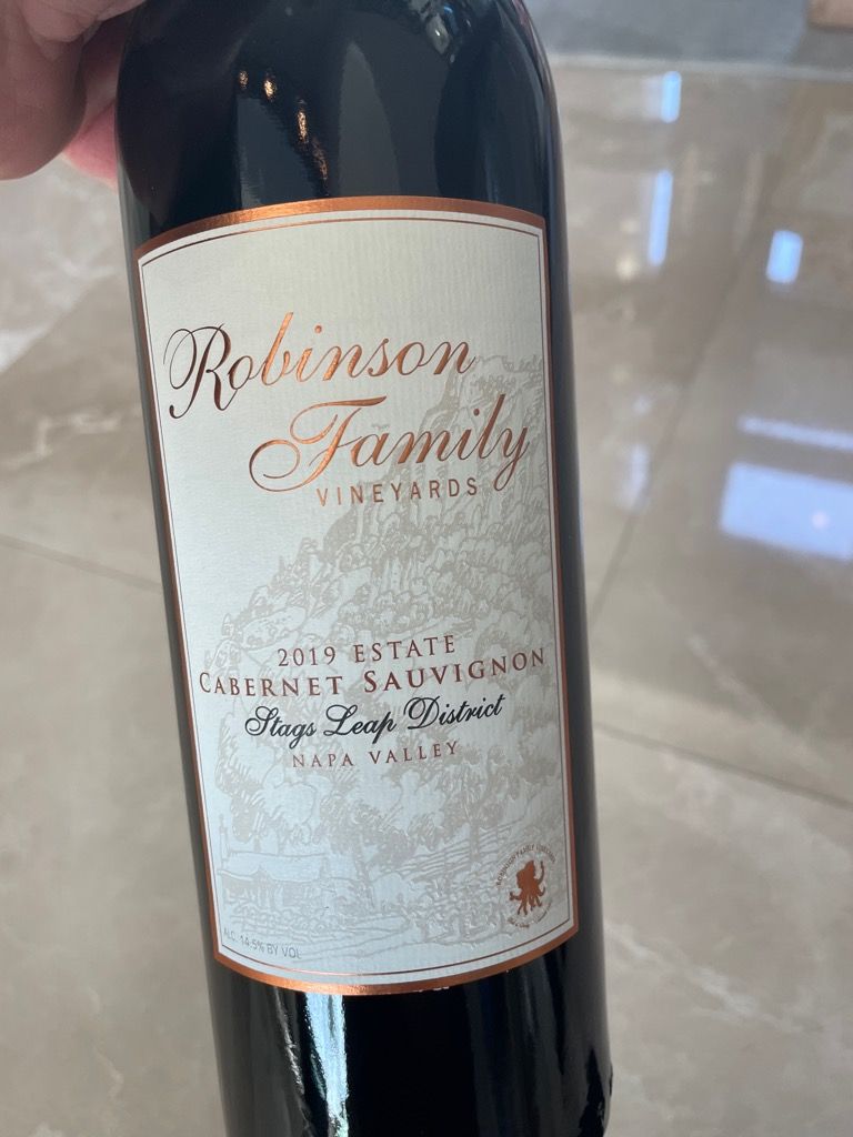 2019 Robinson Family Vineyards Cabernet Sauvignon, USA, California ...