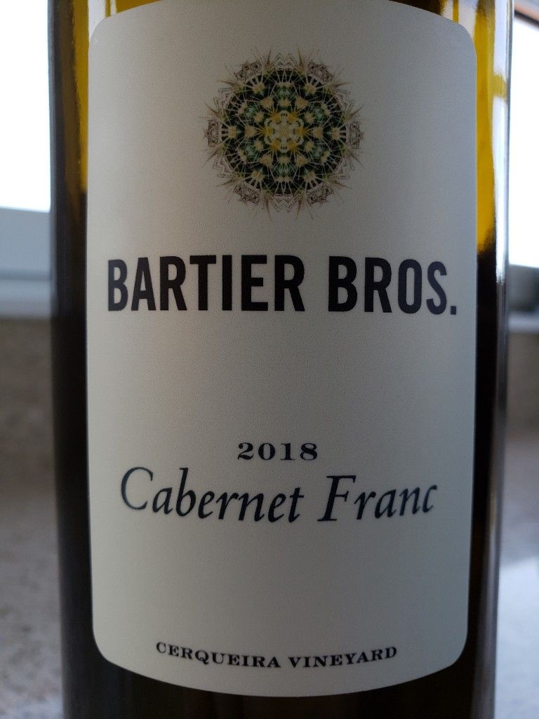 2018 Bartier Bros. Cabernet Franc Cerqueira Vineyard, Canada, British ...