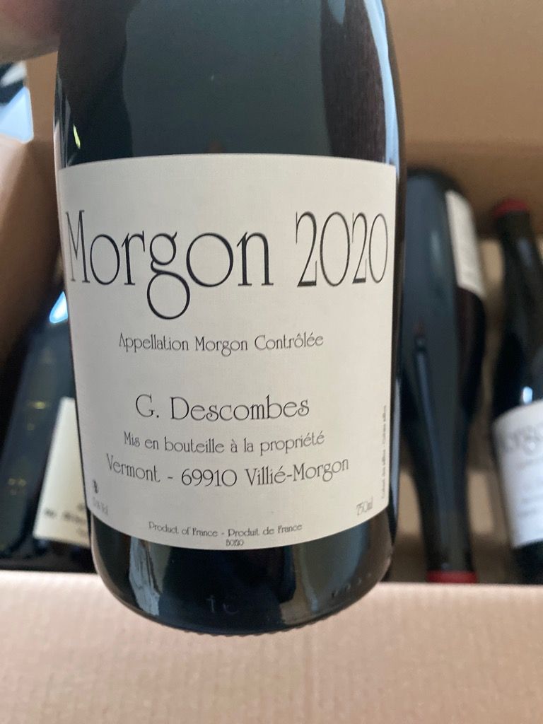 2020 Georges Descombes Morgon Vermont Vieilles Vignes, France, Burgundy, Beaujolais, Morgon ...