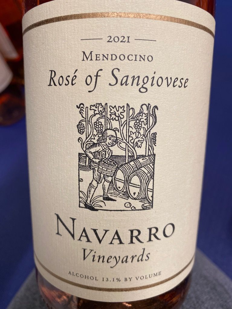 2021 Navarro Vineyards Rosé of Sangiovese, USA, California, North Coast ...