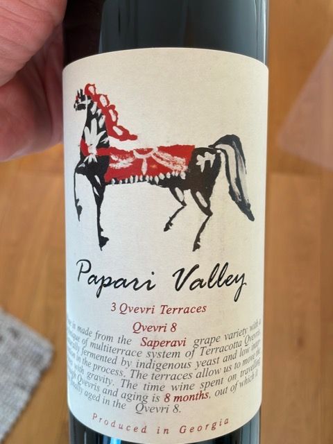 2019 Papari Valley Saperavi 3 Quevri Terraces, Quevri 8, Georgia ...