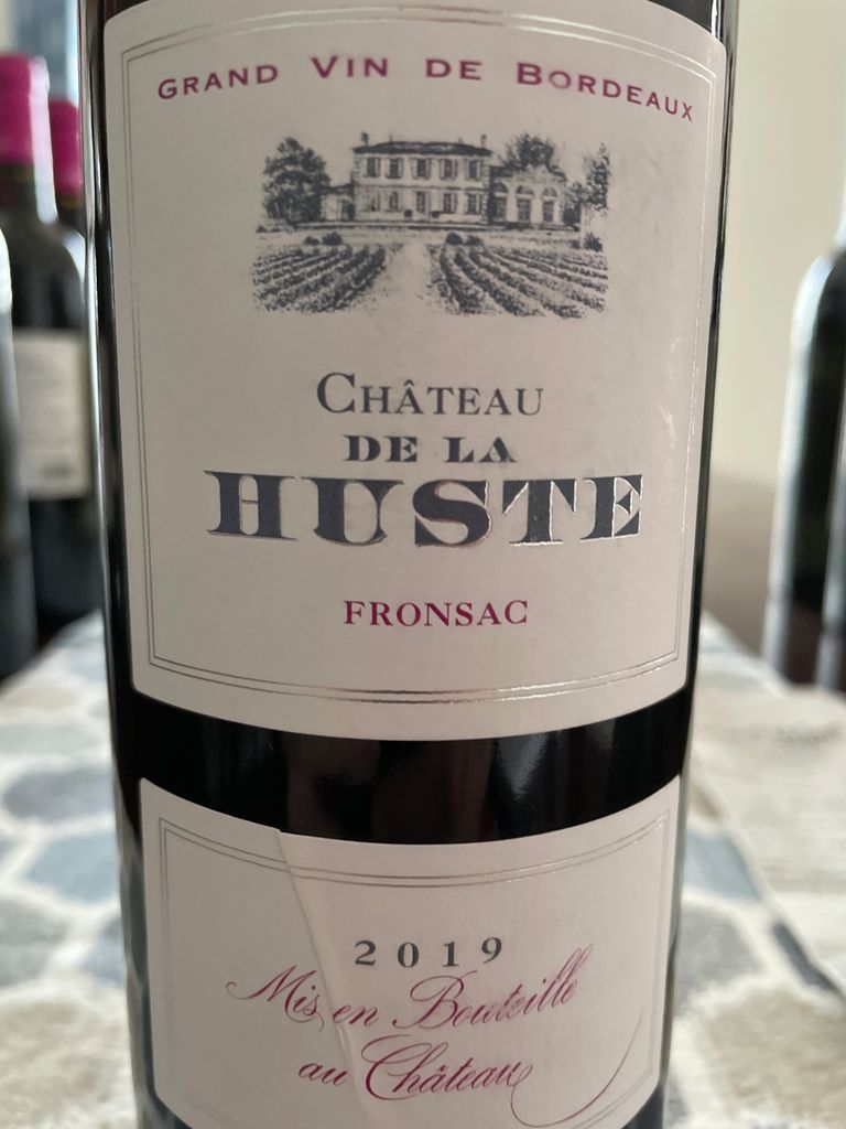 2019 Château de la Huste, France, Bordeaux, Libournais, Fronsac ...
