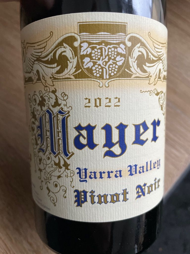2022 Mayer Pinot Noir Close Planted, Australia, Victoria, Port Phillip ...