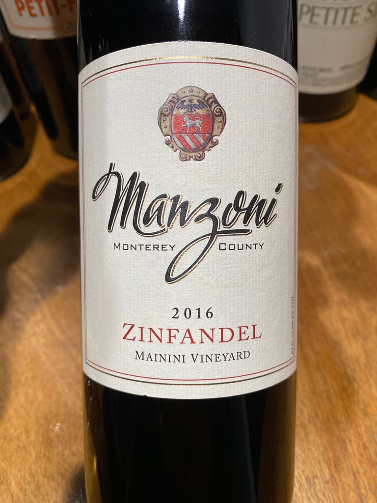 2021 Manzoni Estate Vineyard Zinfandel Mainini Vineyard, USA ...
