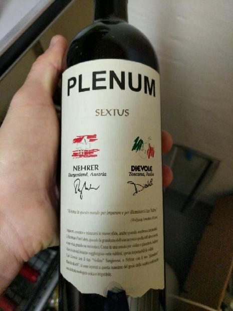 2011 Dievole/Nehrer Plenum Sextus, Mixed, Italy/Austria - CellarTracker
