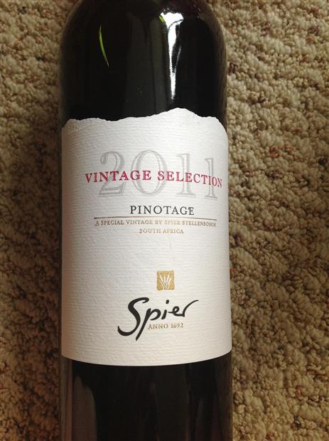 2010 Spier Pinotage Vintage Selection (Pinotage), South Africa, Coastal ...