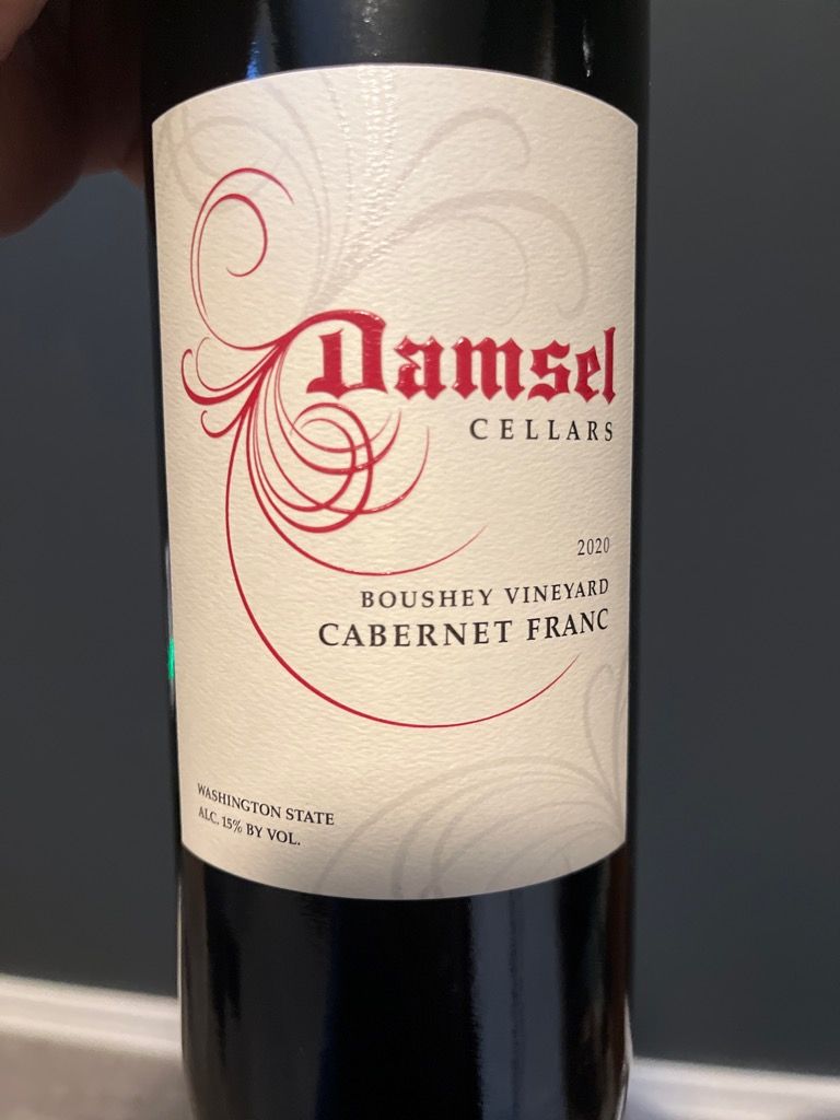 2020 Damsel Cellars Cabernet Franc Boushey Vineyard, USA, Washington ...