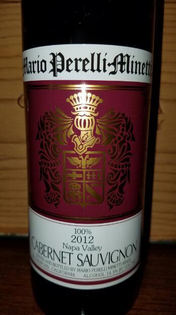 2013 Mario Perelli-Minetti Winery Cabernet Sauvignon, USA, California ...