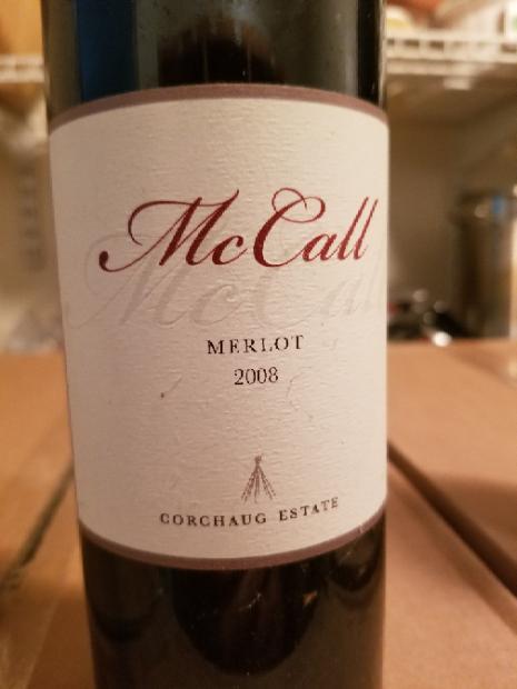 2009 McCall Wines Merlot, USA, New York, Long Island, North Fork ...