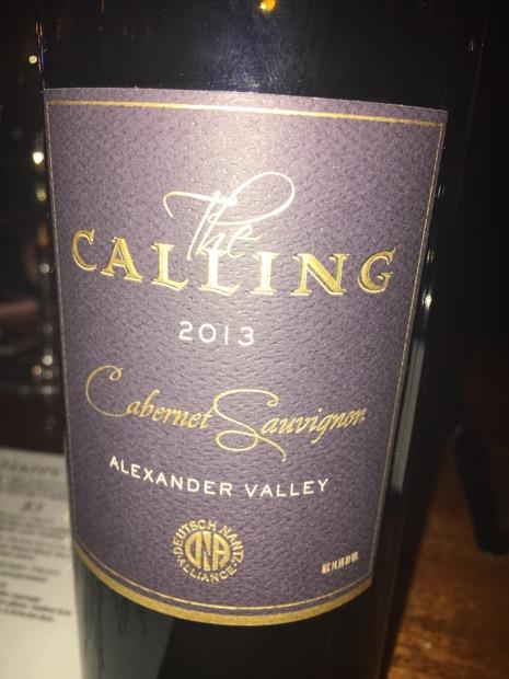 2013 The Calling Cabernet Sauvignon, USA, California, Sonoma County ...
