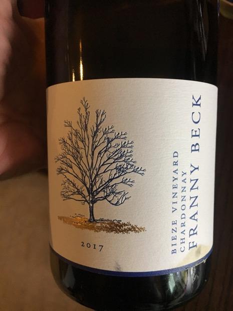 2017 Franny Beck Chardonnay Bieze Vineyard, USA, Oregon, Willamette ...