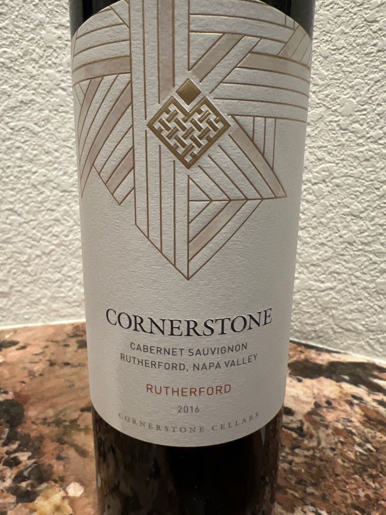 2016 Cornerstone Cellars Cabernet Sauvignon Rutherford, USA, California ...