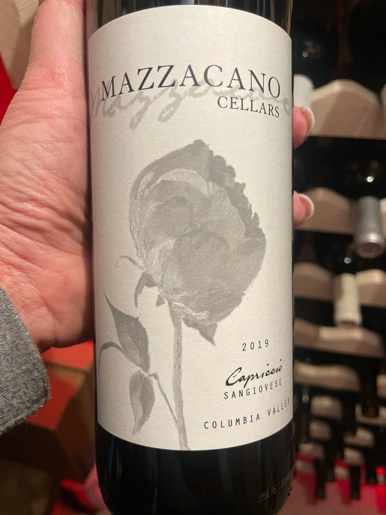 2019 Mazzacano Cellars Sangiovese Capriccio Boushey Vineyards, USA ...