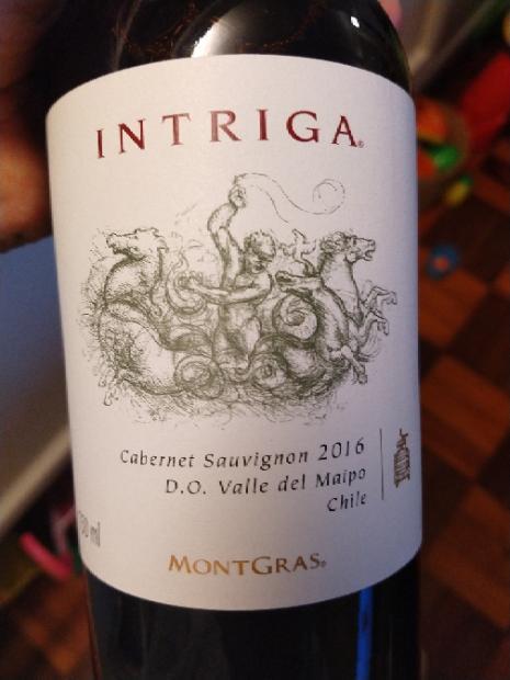 2016 MontGras Cabernet Sauvignon Intriga, Chile, Maipo Valley ...