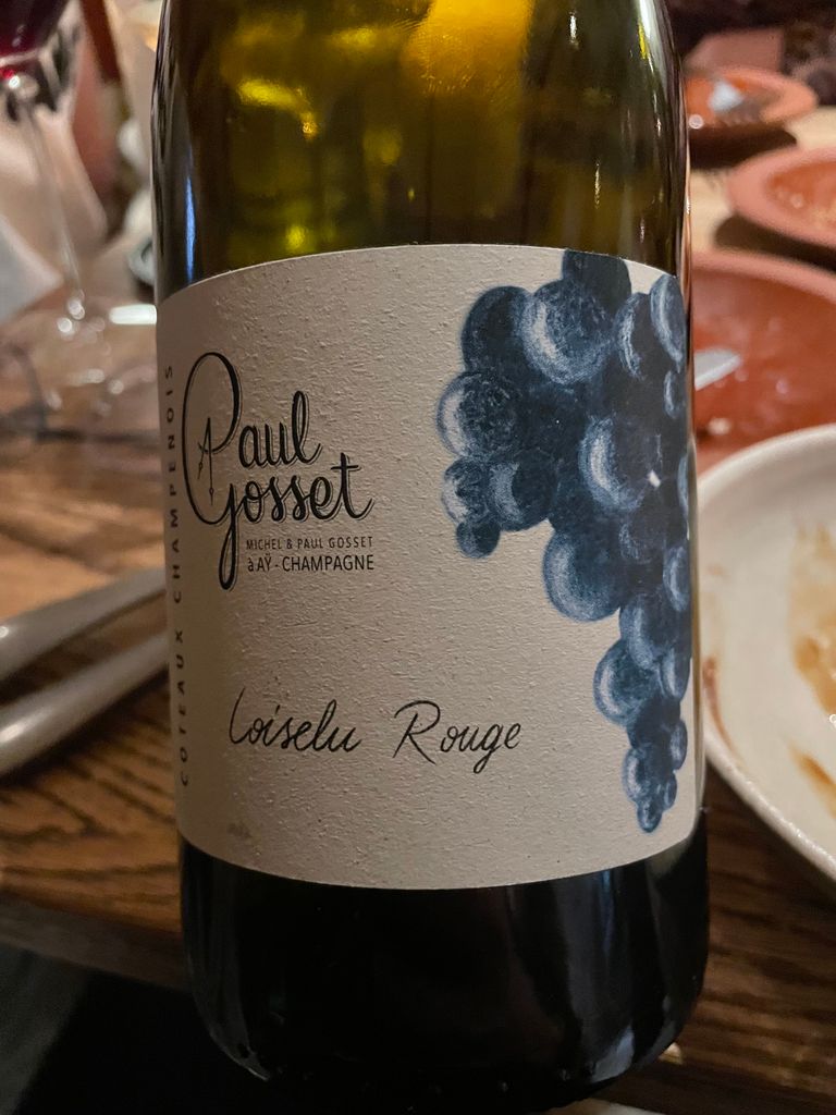 2020 Paul Gosset Coteaux Champenois Rouge d'Ay Loiselu, France ...