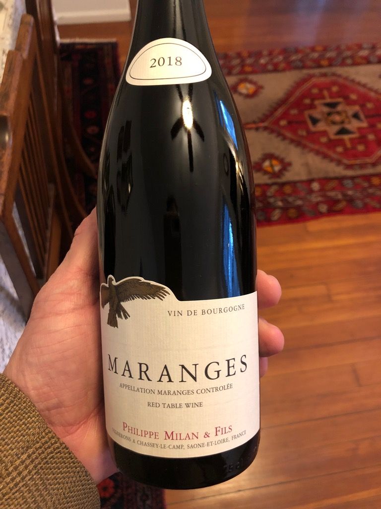 2019 Philippe Milan & Fils Maranges, France, Burgundy, Côte de Beaune ...