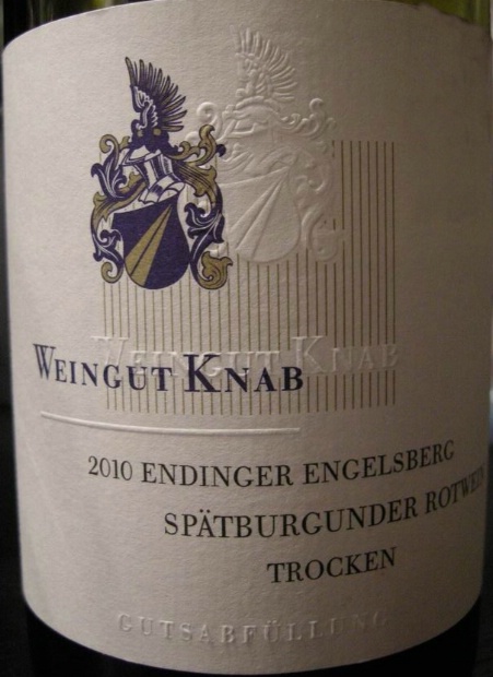 2009 Weingut Knab Endinger Engelsberg Spätburgunder Holzfass, Germany ...