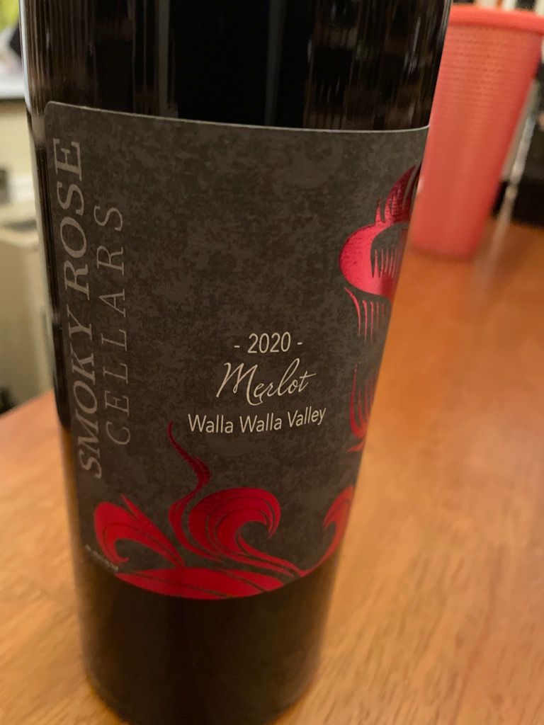 2020 Smoky Rose Cellars Merlot, USA, Washington, Columbia Valley, Walla ...