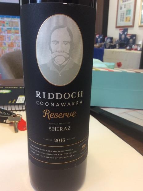2018 Riddoch Shiraz Reserve, Australia, South Australia, Limestone ...