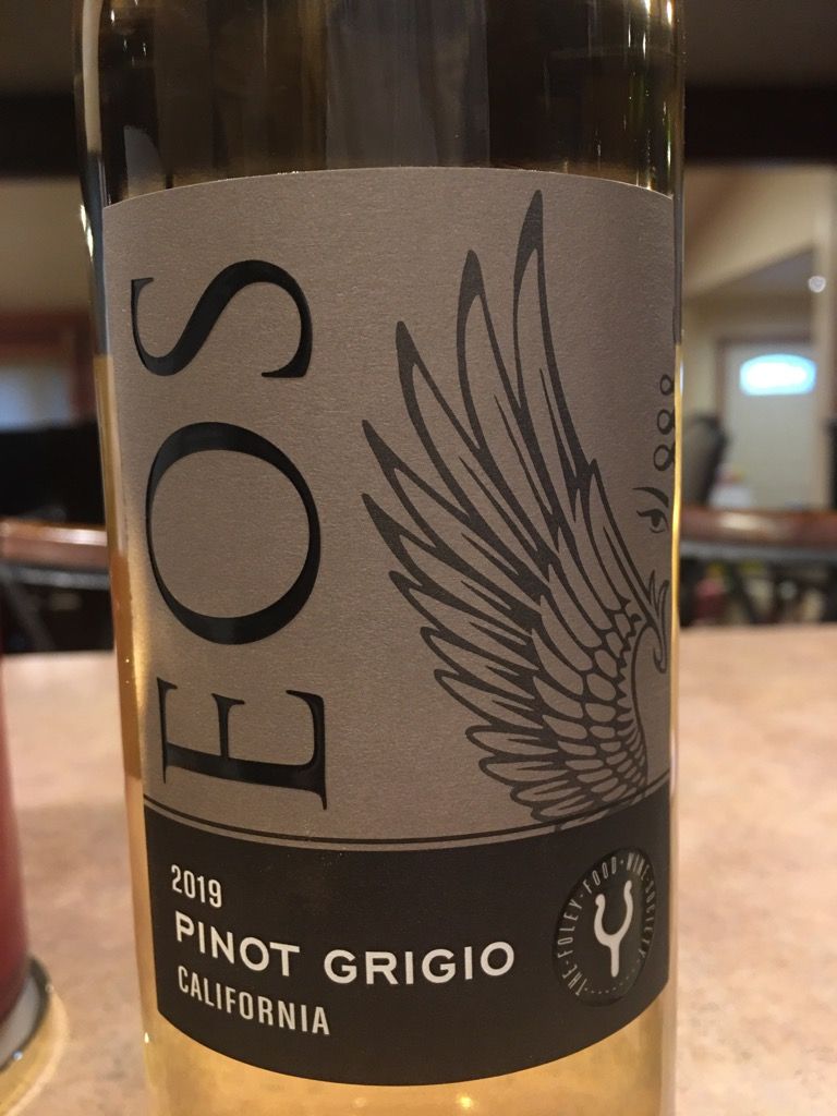 2010 EOS Pinot Grigio, USA, California, Central Coast, Santa Barbara ...