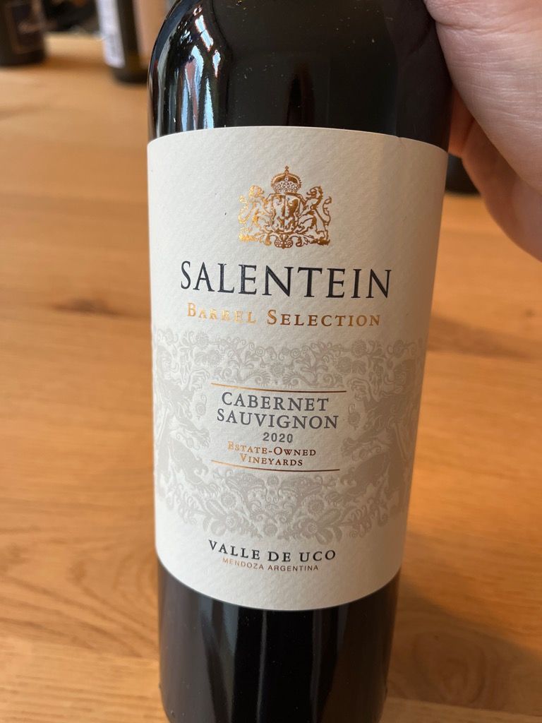 2020 Bodegas Salentein Cabernet Sauvignon Barrel Selection, Argentina ...