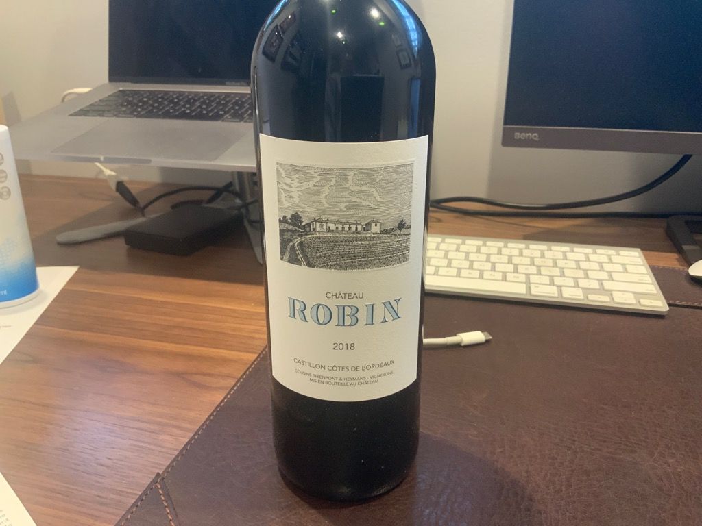 2018 Château Robin Castillon Côtes de Bordeaux, France, Bordeaux ...