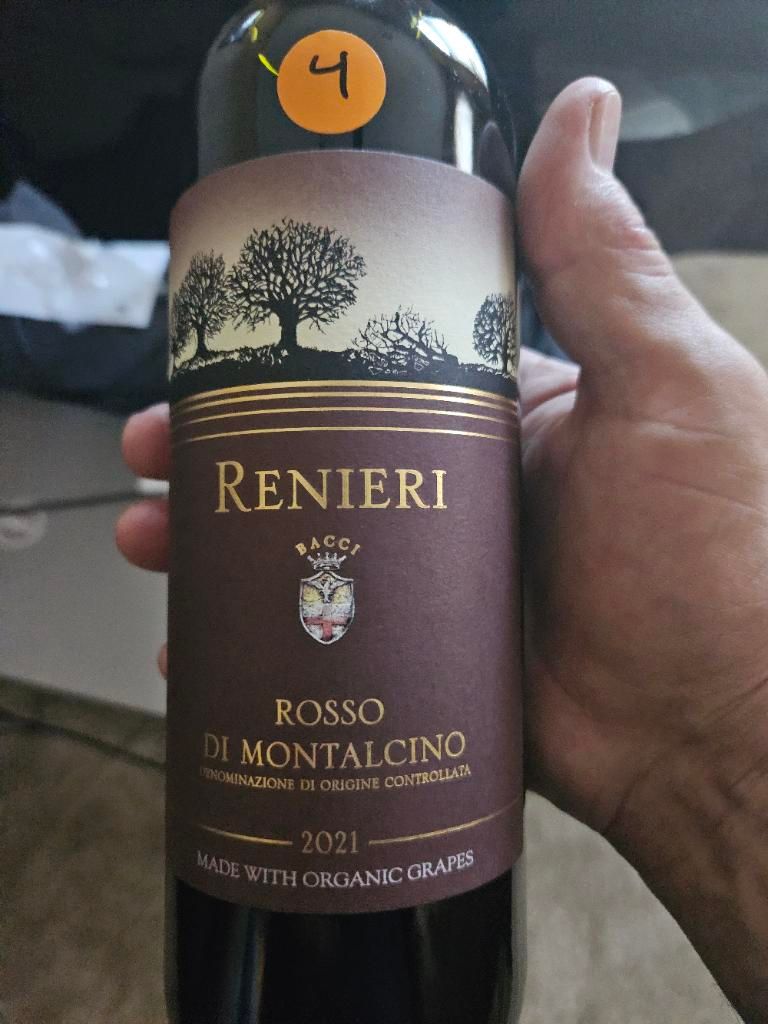 2022 Renieri Rosso di Montalcino, Italy, Tuscany, Montalcino, Rosso di ...