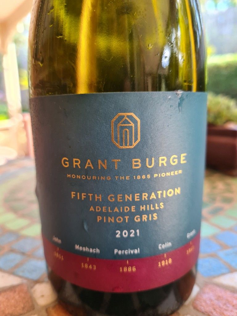 2022 Grant Burge Pinot Gris 5th Generation, Australia, South Australia ...