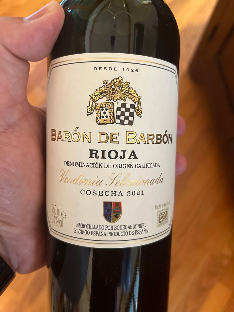 2021 Cosecha Rioja Barón de Barbón, Spain, La Rioja, Rioja - CellarTracker