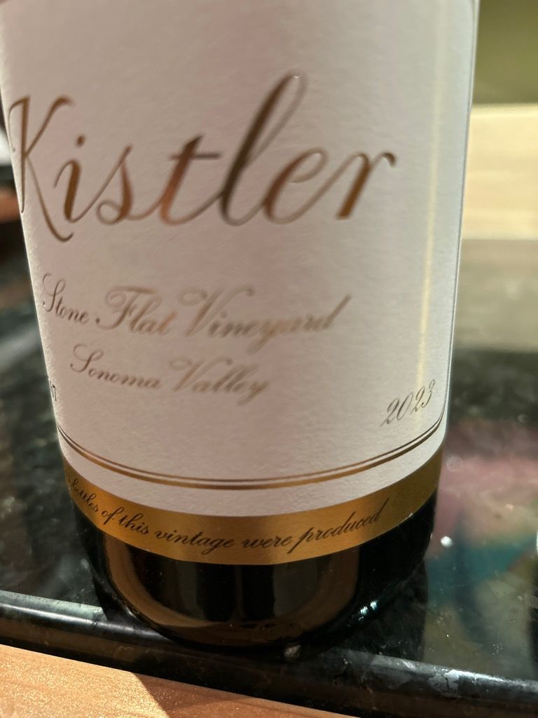 2023 Kistler Chardonnay Stone Flat Vineyard, USA, California, Sonoma ...