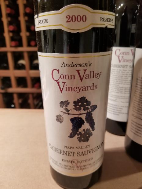 1993 Anderson's Conn Valley Vineyards Cabernet Sauvignon Estate, USA ...