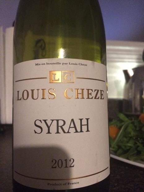 2014 Domaine Louis Cheze Syrah Vin de Pays des Collines Rhodaniennes ...