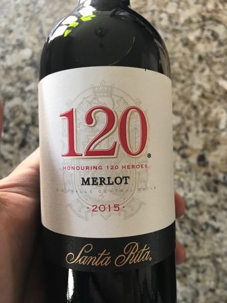 2015 Viña Santa Rita Merlot 120, Chile, Central Valley - CellarTracker