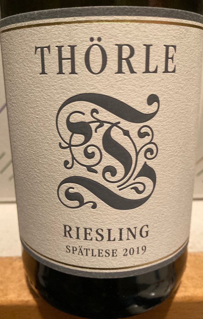 2019 Weingut Thörle Riesling Spätlese, Germany, Rheinhessen - CellarTracker