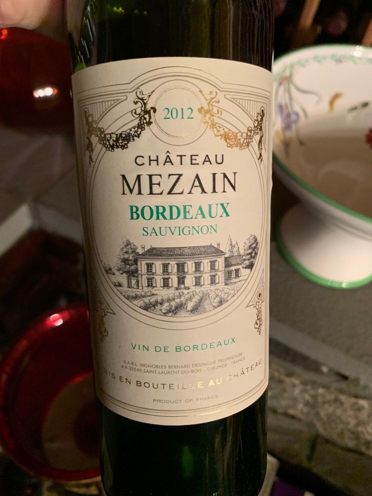 2011 Château Mezain Bordeaux Blanc, France, Bordeaux - CellarTracker