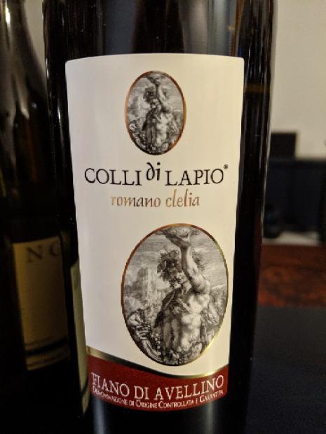 2018 Colli di Lapio Fiano di Avellino, Italy, Campania, Fiano di ...