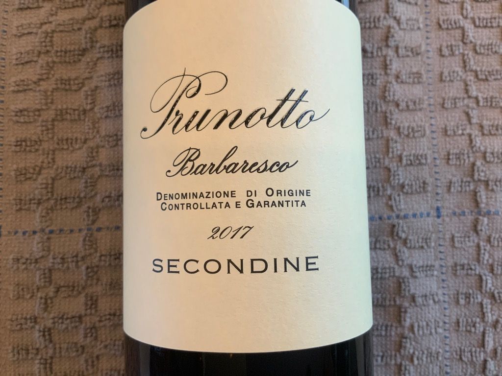 2017 Prunotto Barbaresco Secondine, Italy, Piedmont, Langhe, Barbaresco ...