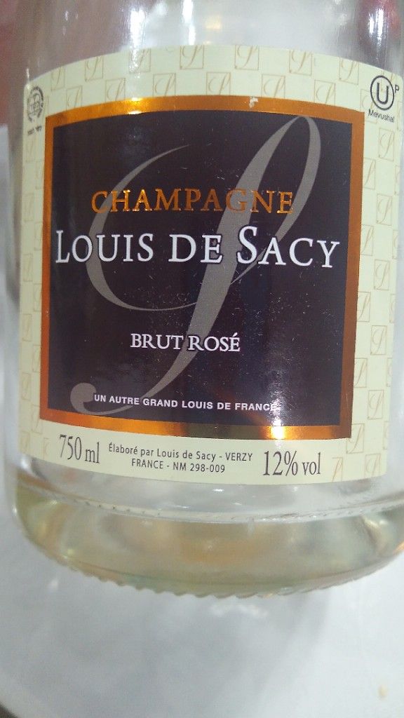 NV Louis de Sacy Champagne Grand Cru Brut Rosé Kosher, France ...
