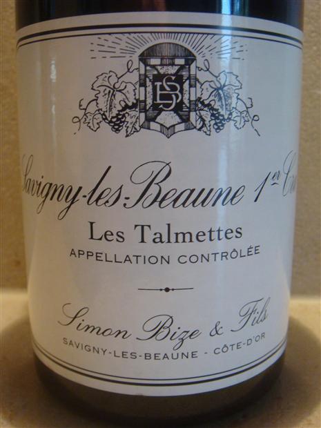 2009 Simon Bize Savigny-lès-Beaune 1er Cru Les Talmettes, France ...