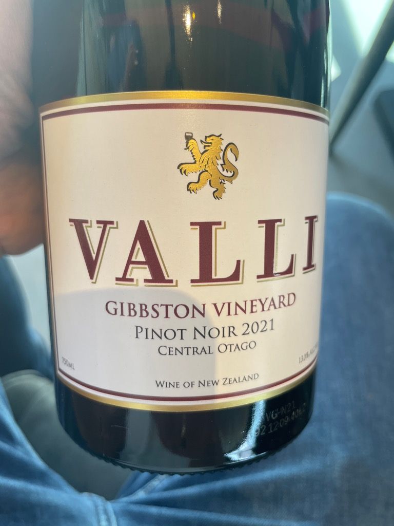 2021 Valli Pinot Noir Gibbston Vineyard, New Zealand, South Island ...