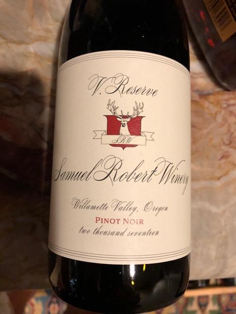 2017 Samuel Robert Winery Pinot Noir Vintner's Reserve, USA, Oregon ...